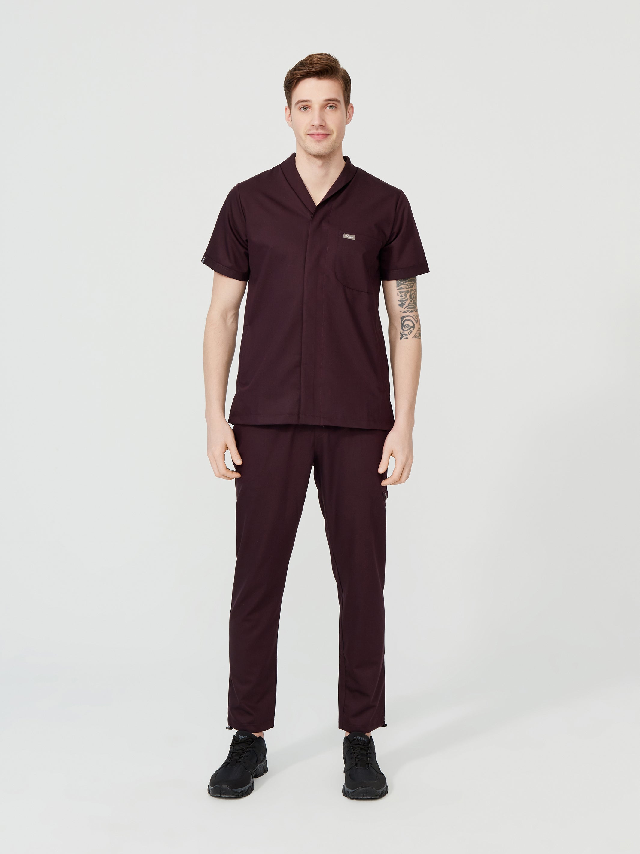 Cosa Tri® Plum Men's Scrub Set | Cosa Uniform Europe